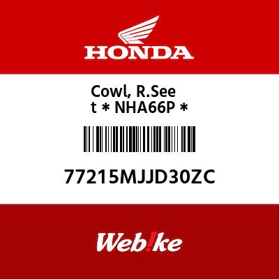 HONDA原廠零件 整流罩 / 坐墊右側*NHA66P* 77215MJJD30ZC (77215MJJD30ZC)| Webike摩托百貨