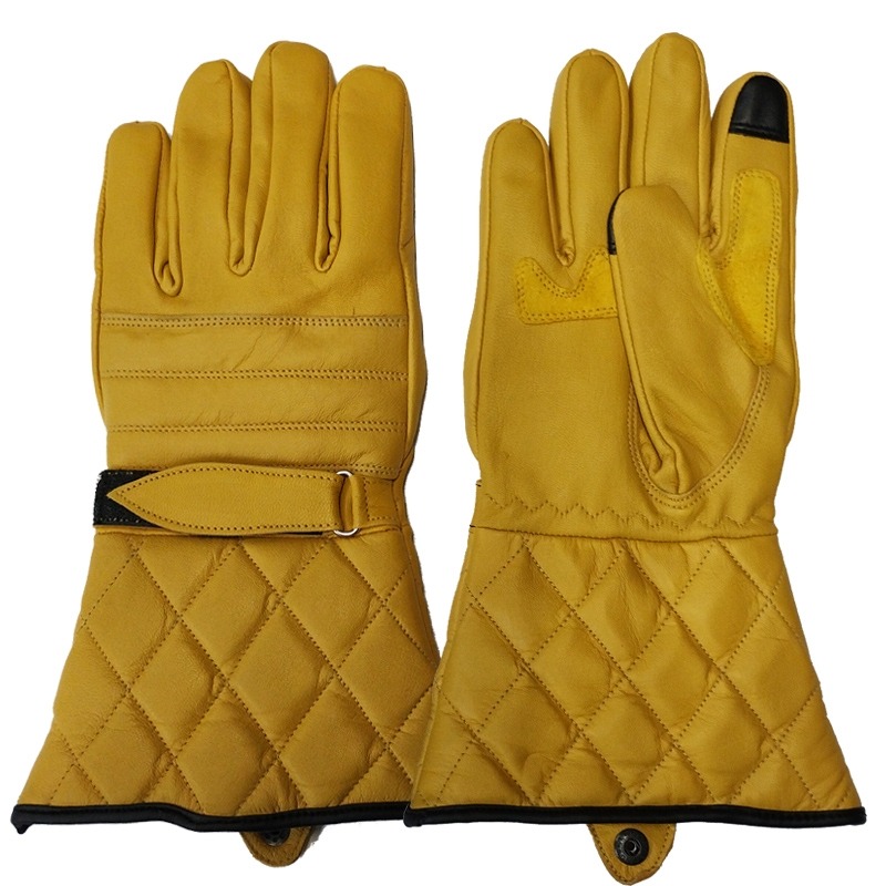 MOTOBLUEZ 【HEAVY】冬季保暖長手套 (駝色) [HGG-08W-CAM2]