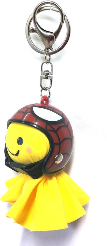 MOTOBLUEZ 安全帽造型黃色晴天娃娃鑰匙圈組 [TKC-05]