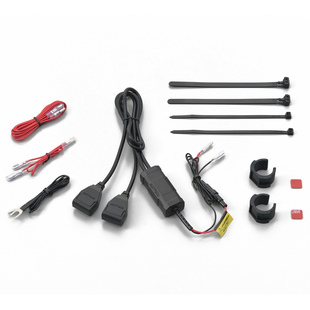Webike | DAYTONA デイトナ 4.8A バイク専用電源 メインキー連動 USB2ポート(USB2口 合計5V4.8A ...