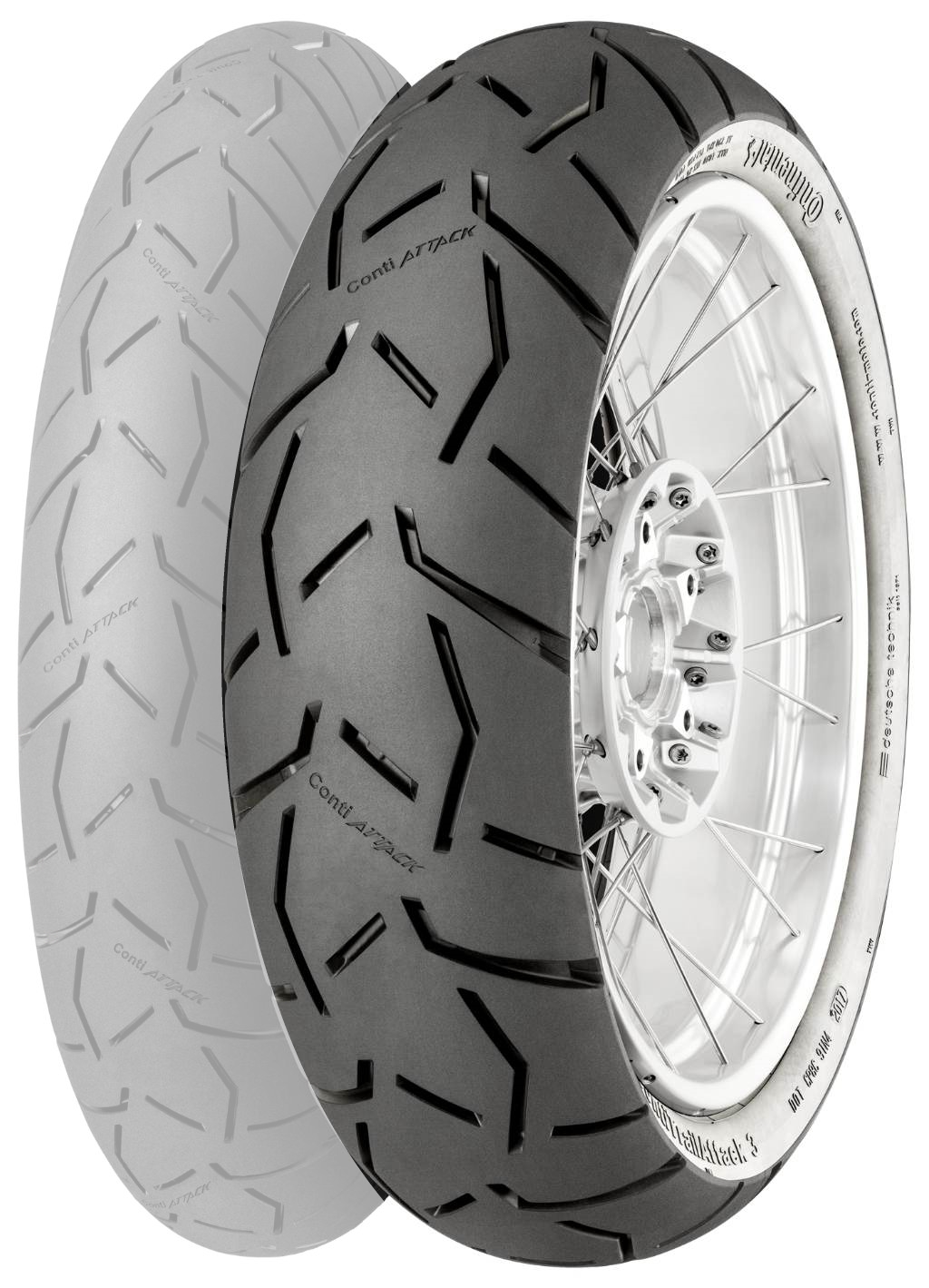 Continental ContiTrailAttack3【150/70 R17 M/C 69V TL CTA 3】輪胎 (W-1556 ...