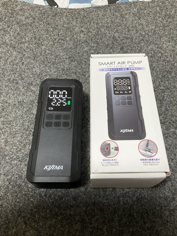 KAWASAKI ニンジャ 250SL KIJIMA:キジマ High-power スマートエアポンプ JP03 ChargedbyUSB-C QuickConected BKを使った、ウェ ...