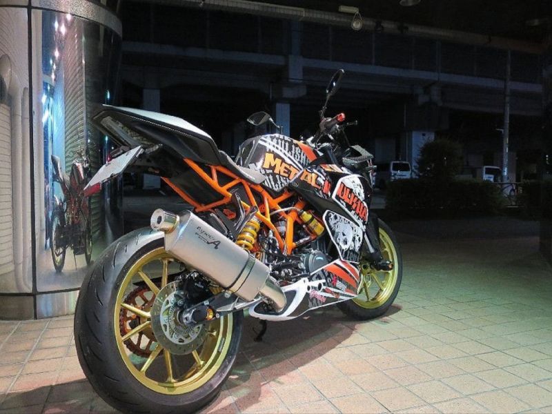 KTM RC250 YAMAMOTO RACING:ヤマモトレーシング SPEC-A スリップオンマフラー TYPE-Sを使った、レインマン ...