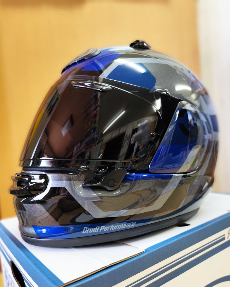 HONDA CB750F Arai:アライ ASTRO-GX FACE [アストロジーエックス フェイス ブルー] ヘルメットを使った、田中 ...