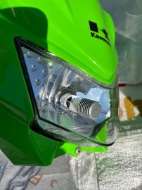 KAWASAKI Dトラッカー125 M&H マツシマ:エムアンドエイチマツシマ 原付用LEDヘッドライトバルブ PonLED HS1を使った、 CA1173 さんのバイク用品インプレッション ...