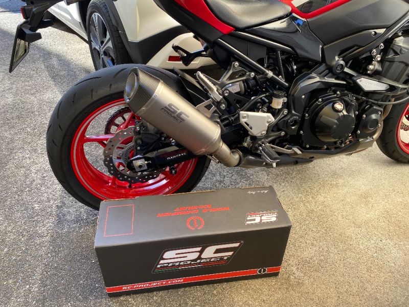 SC-PROJECT:SCプロジェクト SC1-S スリップオンサイレンサー＆フルチタンリンクパイプ【公道走行可】を使った、非公開ユーザーさん ...