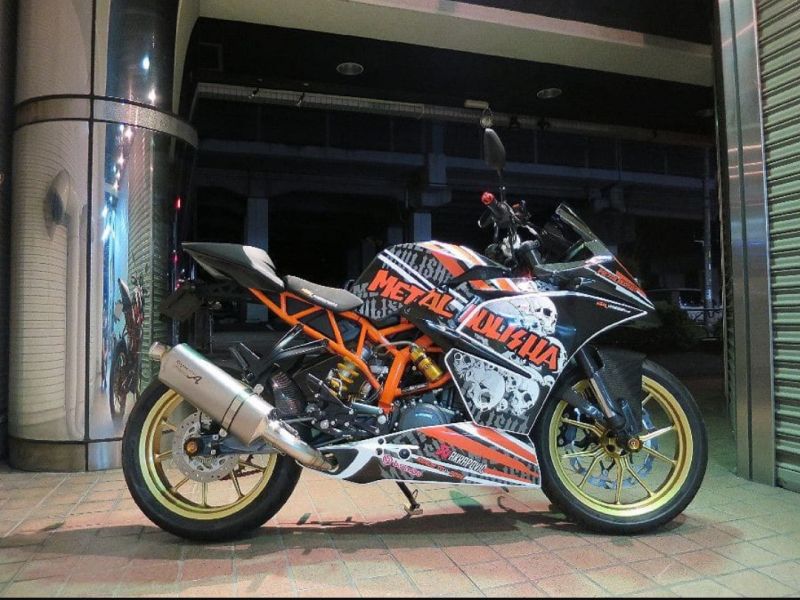 KTM RC250 YAMAMOTO RACING:ヤマモトレーシング SPEC-A スリップオンマフラー TYPE-Sを使った、レインマン ...