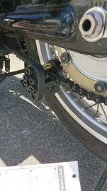 YAMAHA SR400 Guard Lock:ガードロック パーフェクトチェーンツールを使った、非公開ユーザーさんのバイク用品 ...