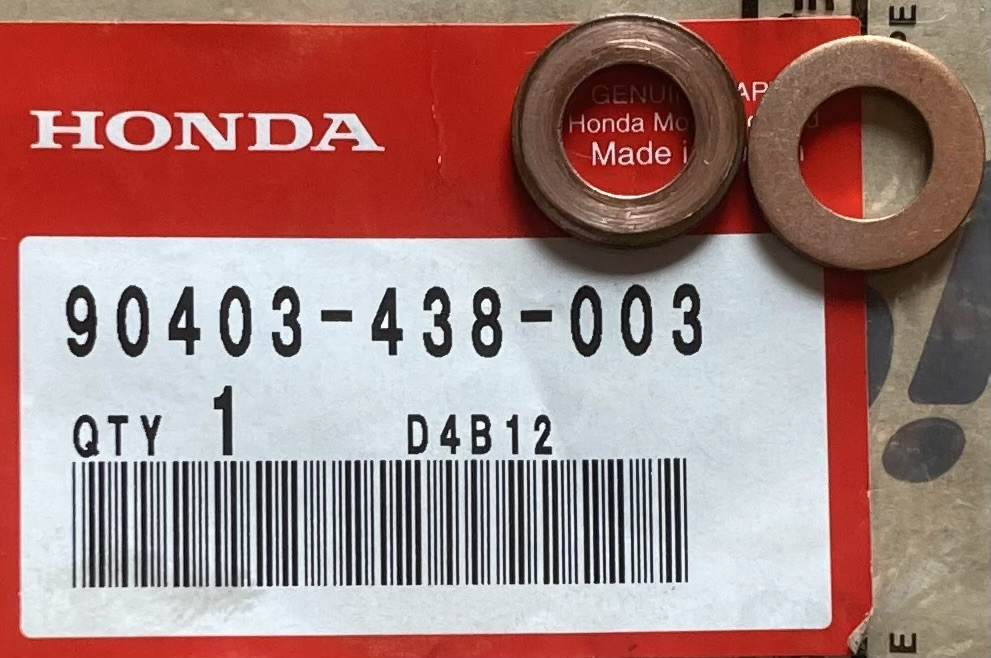 HONDA NSR250R HONDA純正部品:ホンダ純正部品 ワツシヤー，シーリング 10MM 90403-438-003を使った、you ...