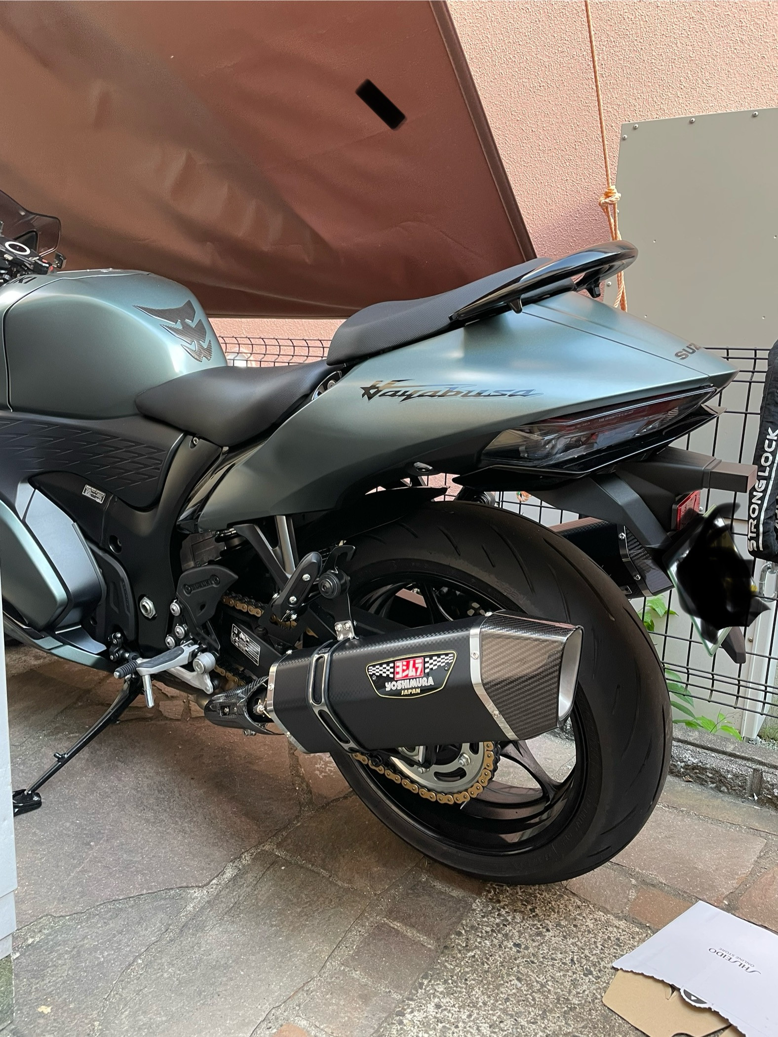 SUZUKI HAYABUSA YOSHIMURA:ヨシムラ HEPTA FORCE サイクロン 2本出し EXPORT SPEC 政府認証 ...