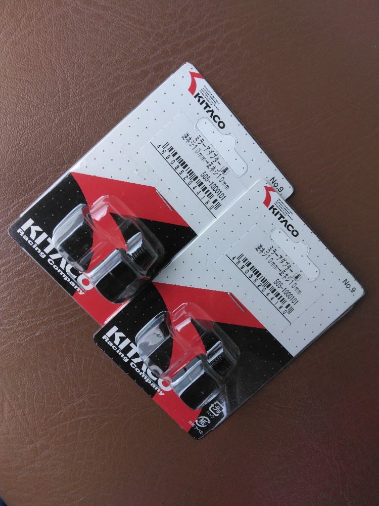 SUZUKI レッツ4 KITACO:キタコ ミラーアダプターを使った、ケトラーさんのバイク用品インプレッションです。バイク用品レビュー、口コミ、適合情報、コスパや性能評価は「ウェビック」