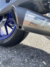 YAMAHA YZF-R7 SC-PROJECT:SCプロジェクト フルエキゾーストシステム 2-1＆S1 サイレンサーを使った、阪井輪業さん ...