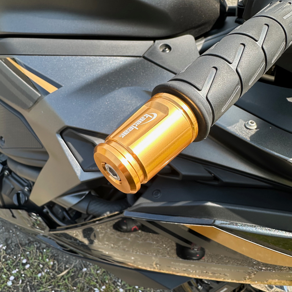 KAWASAKI ZX-25R Kaedear:カエディア 可変バーエンド【汎用】を使った、セイブンタさんのバイク用品インプレッションです。バイク用品レビュー、口コミ、適合情報、コスパや性能 ...