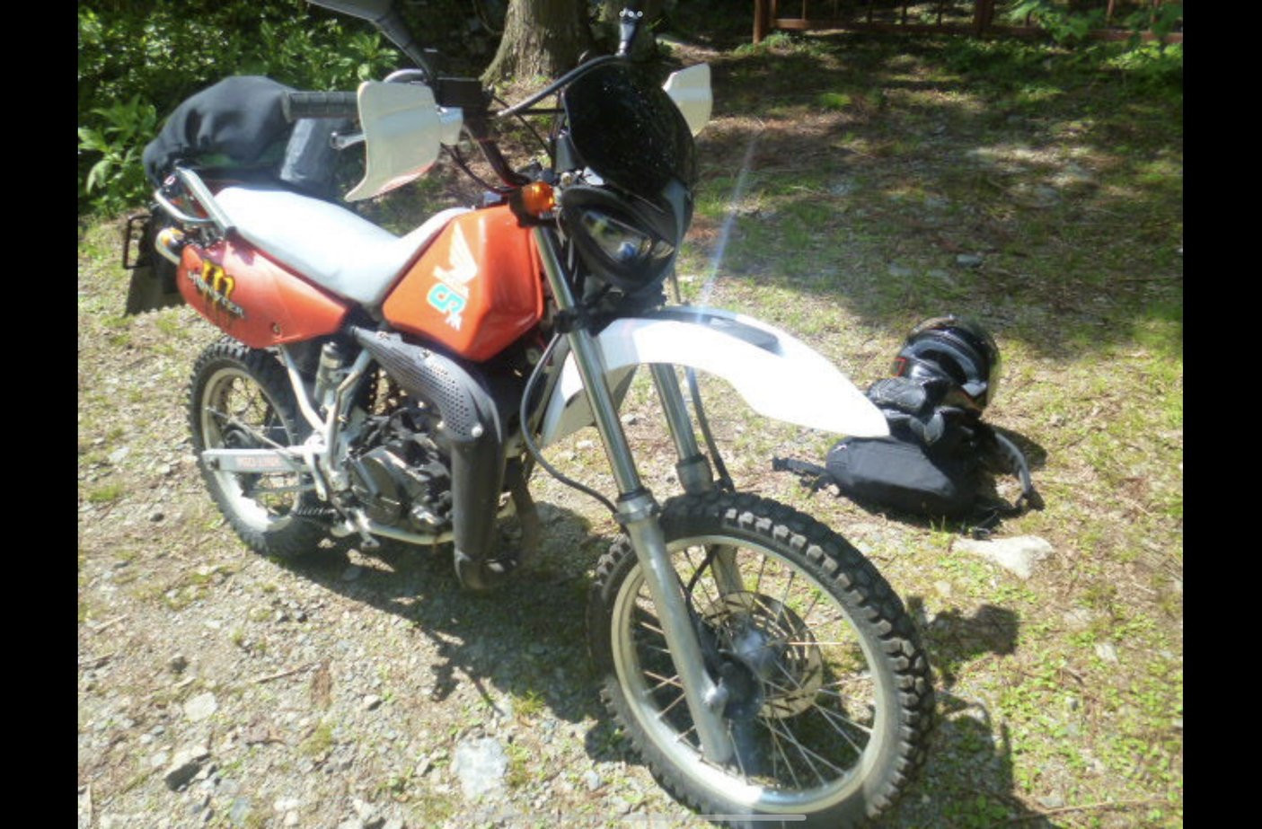 HONDA CRM50 YAMALUBE:ヤマルーブ 防錆潤滑剤を使った、ウェビックは世界一さんのバイク用品インプレッションです。バイク用品 ...