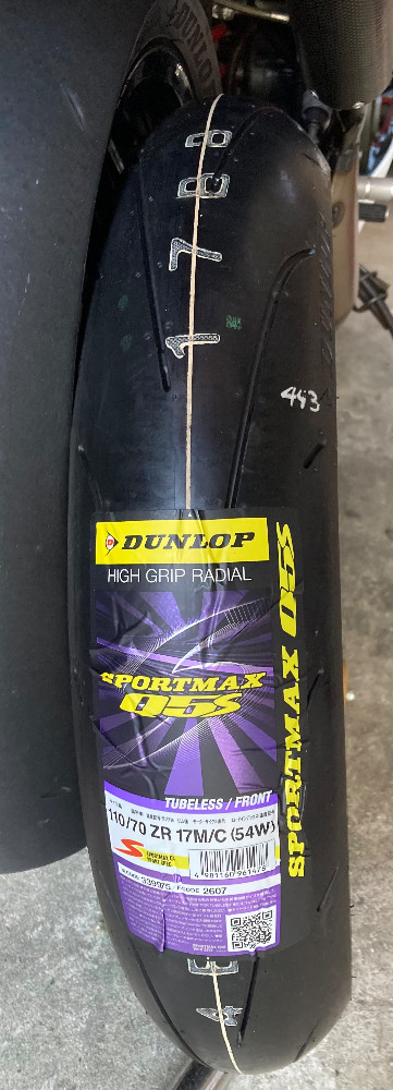 HONDA NSR250R DUNLOP:ダンロップ SPORTMAX Q5S 【110/70ZR17 M/C (54W)】 スポーツマックス キューファイブエス タイヤを使った、youさんの ...