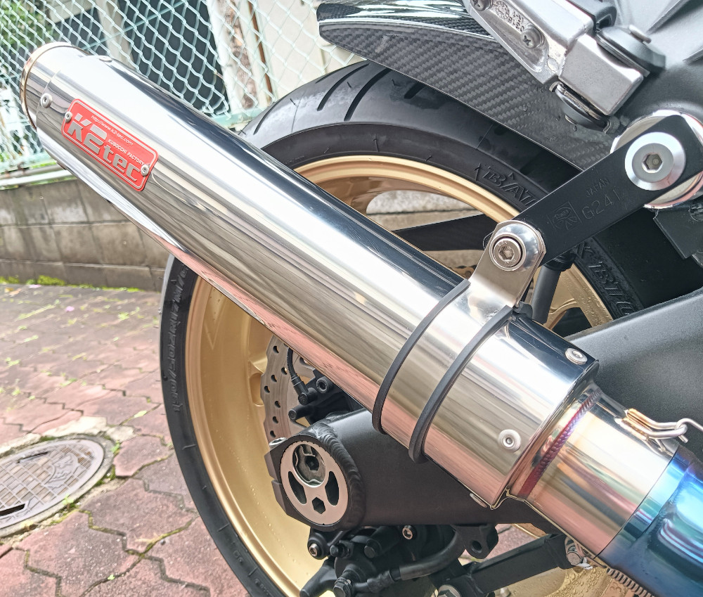 KAWASAKI ニンジャ 1000 (Z1000SX) K2TEC:ケイツーテック GPスタイル STDサイレンサー M1 60.5/P50 スプリングフックタイプを使った、Shinchan ...