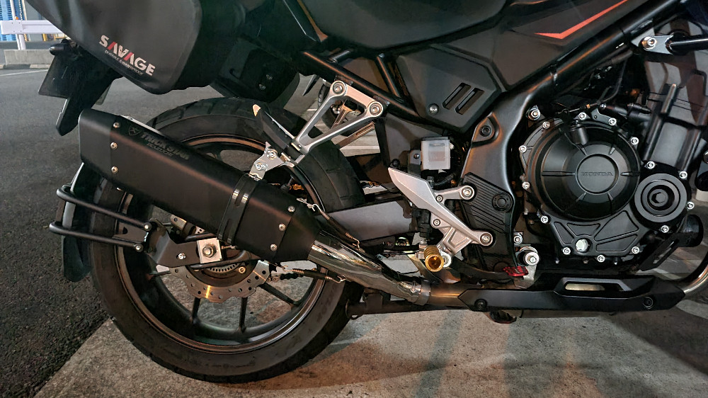 HONDA NX400 TRICKSTAR:トリックスター 政府認証スリップオンマフラーIKAZUCHIを使った、Teruさんのバイク用品インプレッションです。バイク用品レビュー、口コミ、適合 ...