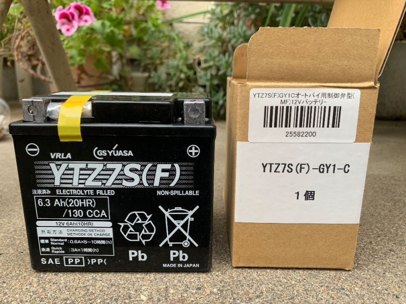 YAMAHA YZF-R1 GS YUASA:GSユアサ YTZ7S(F)-GY1-C オートバイ用 制御弁型(MF)12Vバッテリーを使った ...